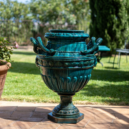 Vaso verde Lampedusa | Ceramiche Nicolò Giuliano